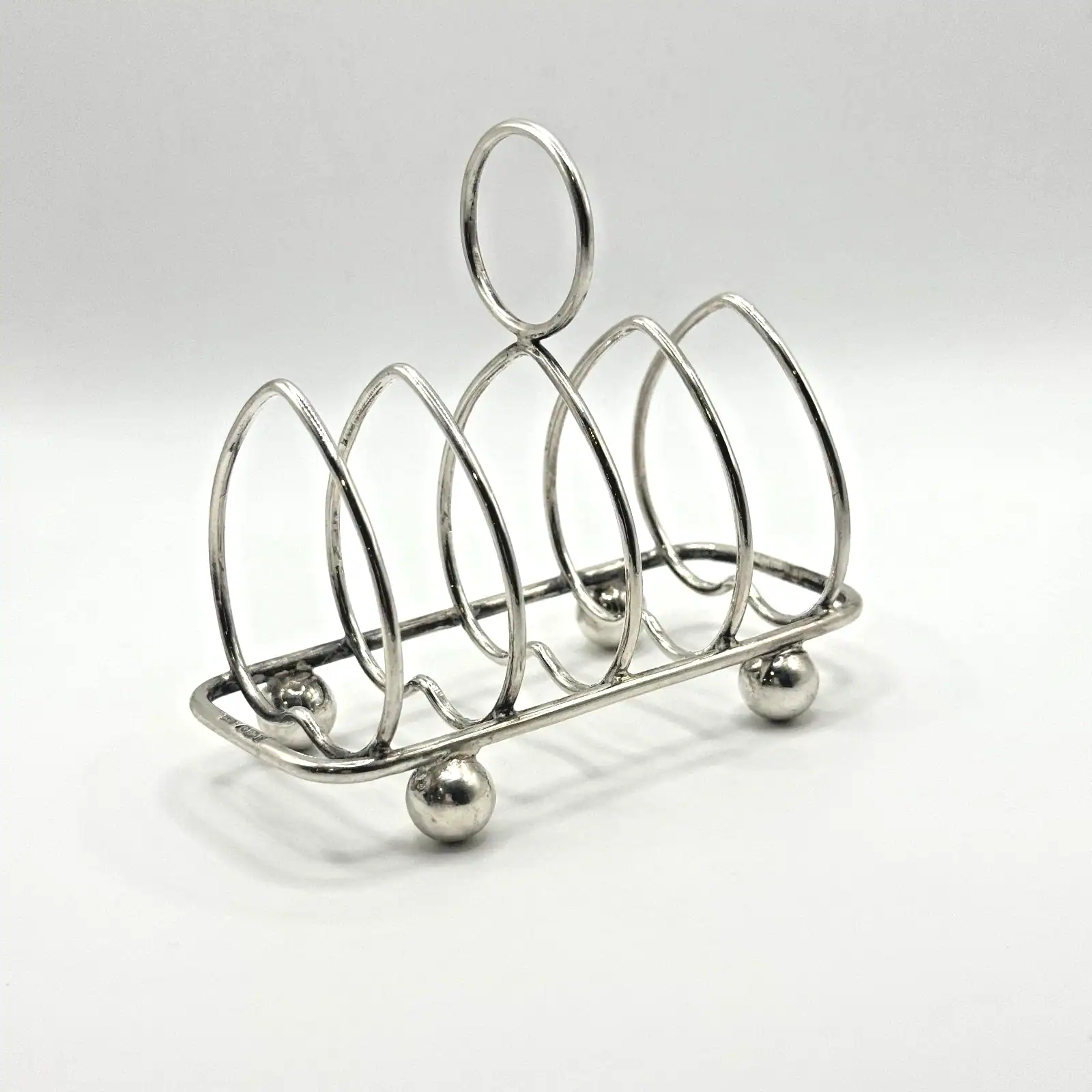 Charming Sterling Silver Toast Rack By Walker & Hall – Heart Design, Sheffield 1930 - Ancestral ...